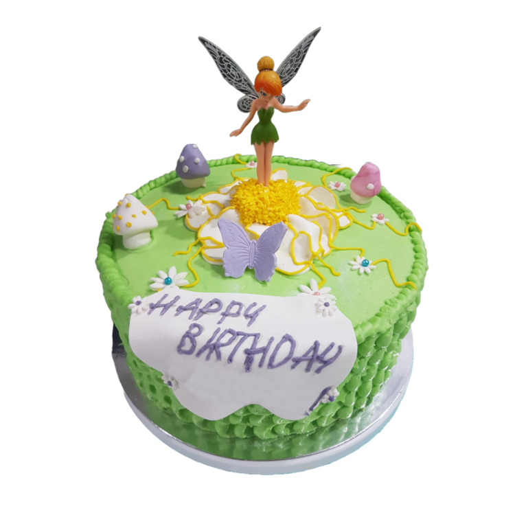Tinkerbell Cake Sweet Slice