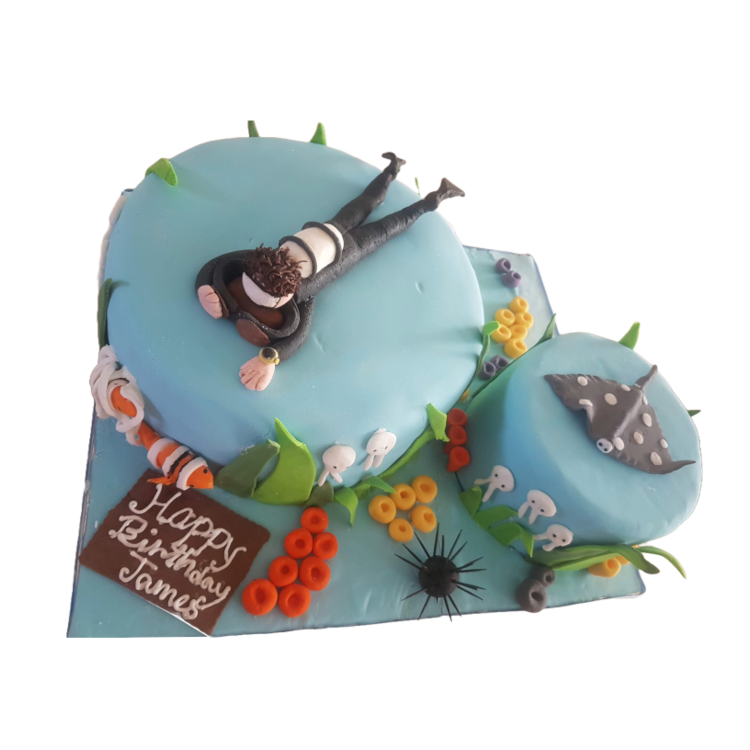 Scuba Diving Cake – Sweet Slice