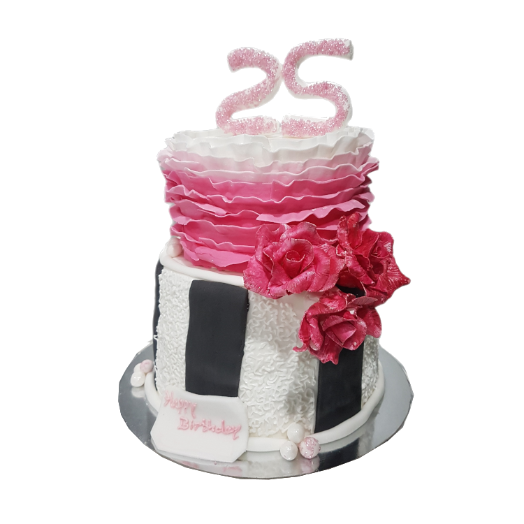 Frill Flowers Cake – Sweet Slice